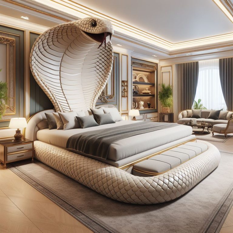 Cobra-Shaped Bed - A Serpentine Addition to Your Bedroom