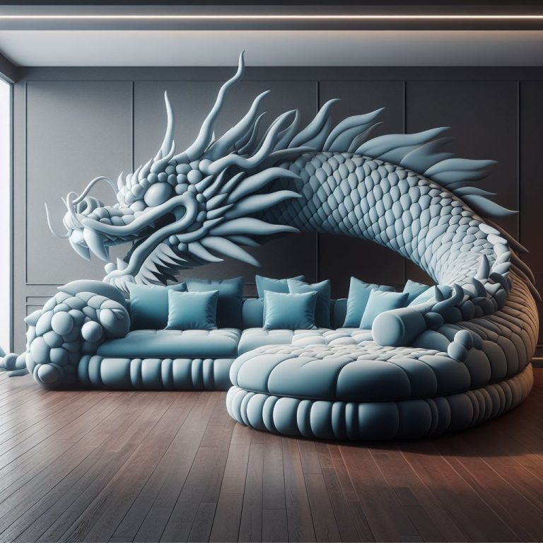 Transform Your Living Space with a Dragon-Shaped Sofa – Trending Art Works