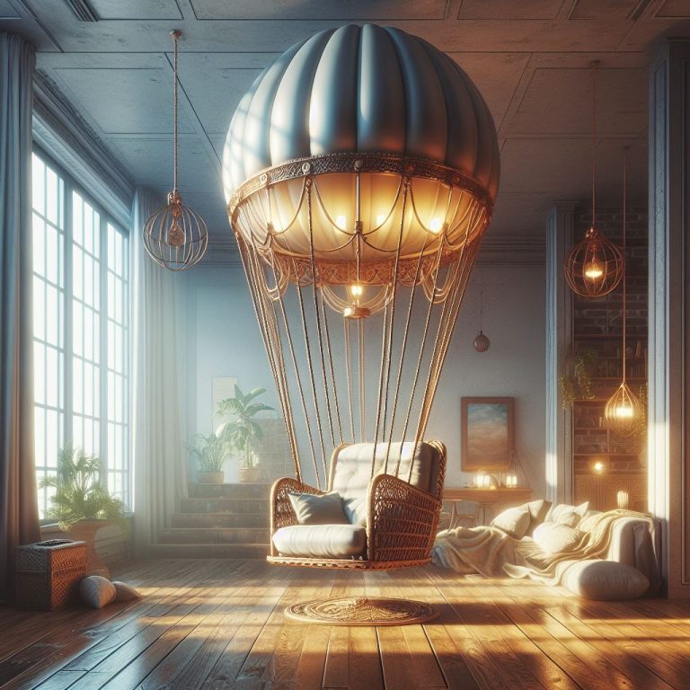 Soar to New Heights of Comfort with a Hot Air Balloon Swing Chair ...