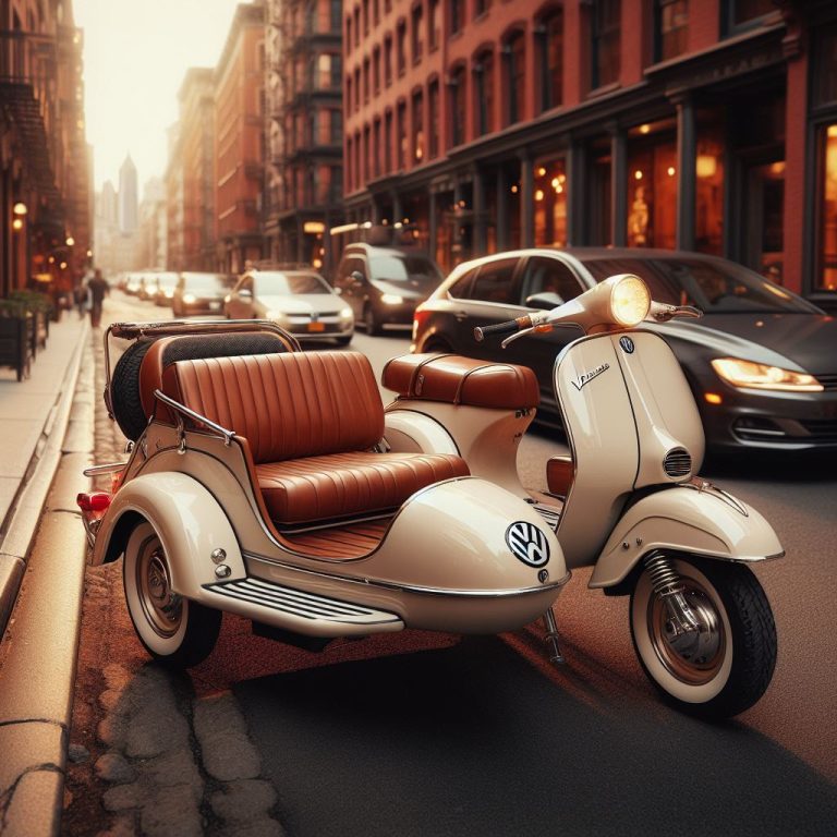 Exploring the Innovative VW-Designed Scooter with a Sidecar: A Blend of ...