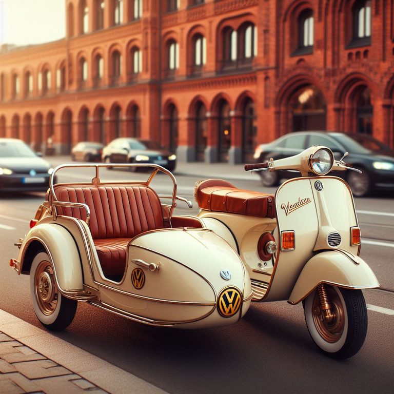 Exploring the Innovative VW-Designed Scooter with a Sidecar: A Blend of ...