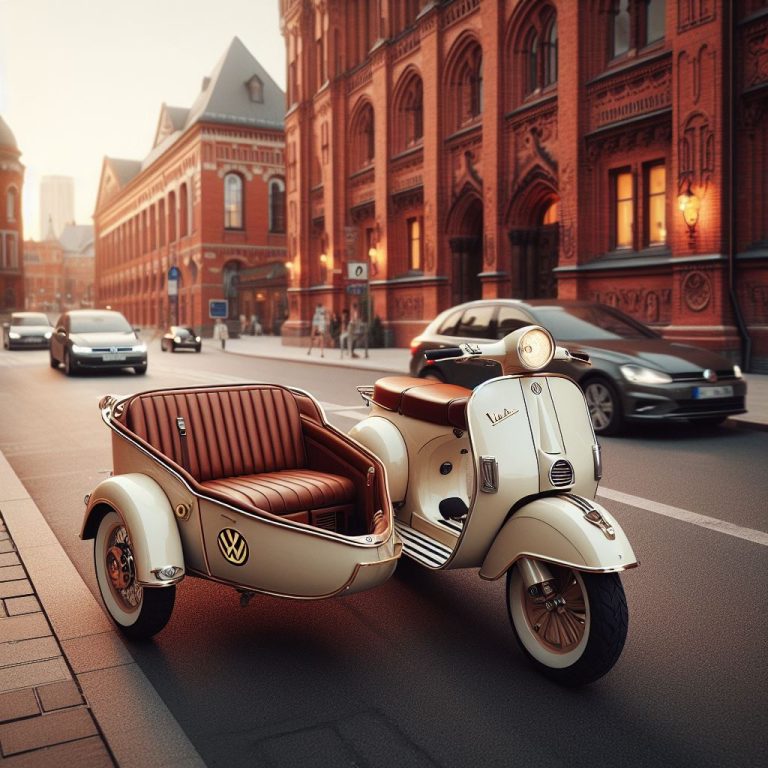 Exploring the Innovative VW-Designed Scooter with a Sidecar: A Blend of ...