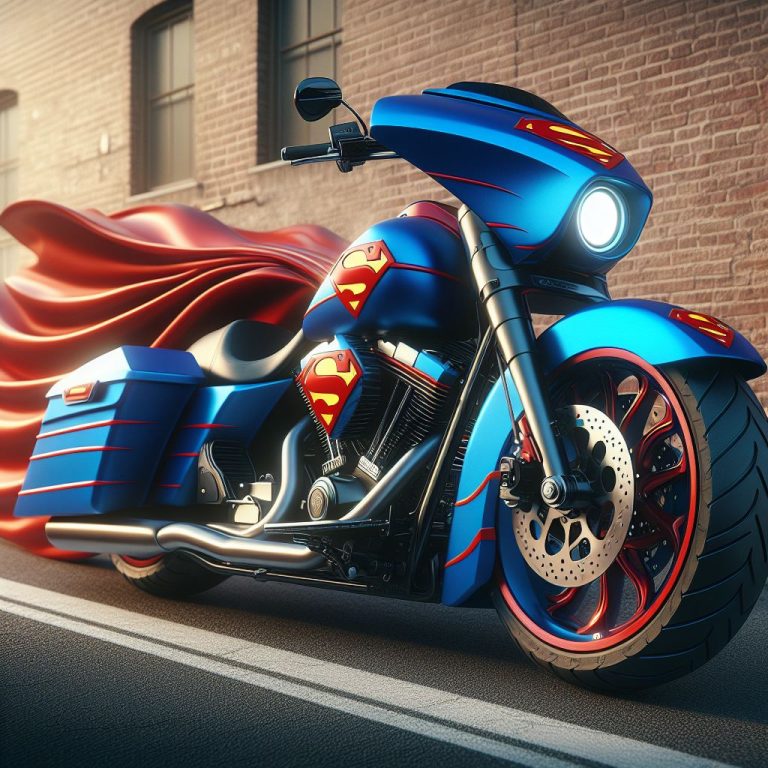 Superman-Inspired Motorcycle: A Unique and Stunning Design