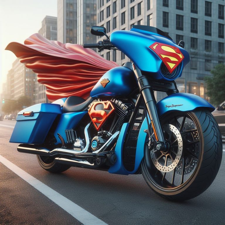 Superman-Inspired Motorcycle: A Unique and Stunning Design