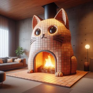 Enhance Your Home Décor with a Charming Cat-Shaped Fireplace – Trending ...