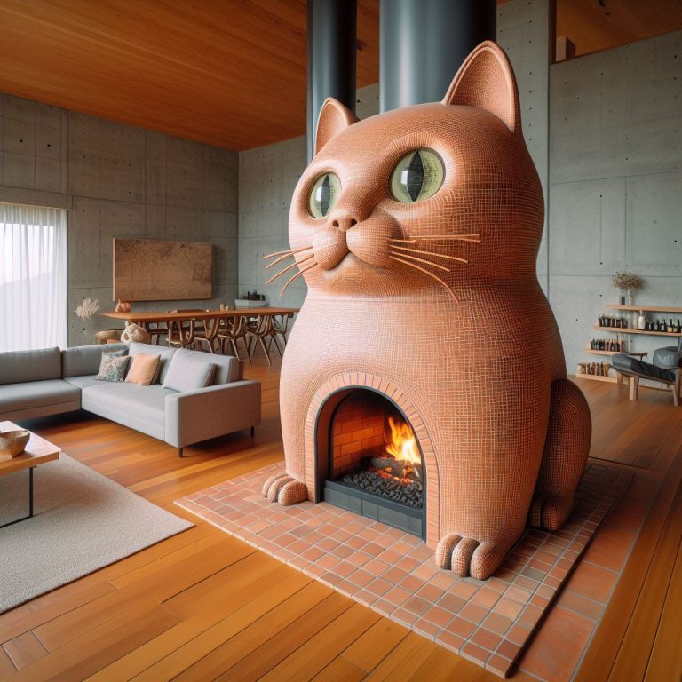 Enhance Your Home Décor with a Charming Cat-Shaped Fireplace – Trending ...