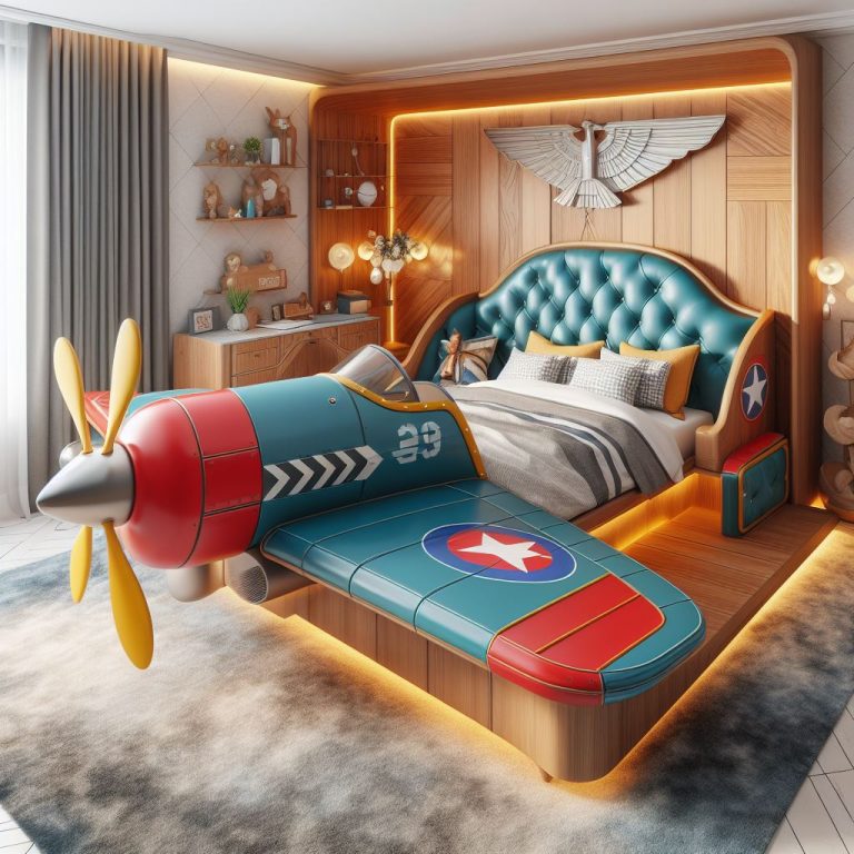 Update Your Child’s Bedroom with a Classic Fighter Airplane-Shaped Bed ...
