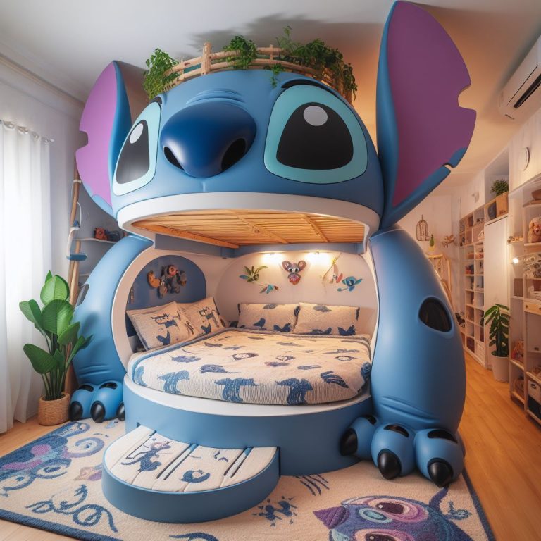 Stitch-Inspired Bed: Create the Perfect Bedroom With Fun, Cozy, and ...