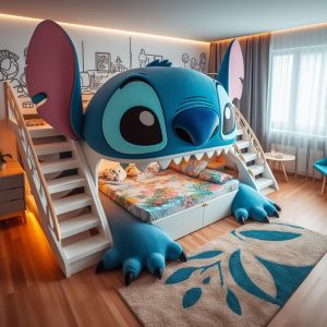 Stitch-Inspired Bed: Create the Perfect Bedroom With Fun, Cozy, and ...