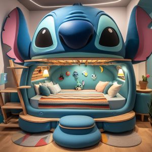 Stitch-Inspired Bed: Create the Perfect Bedroom With Fun, Cozy, and ...