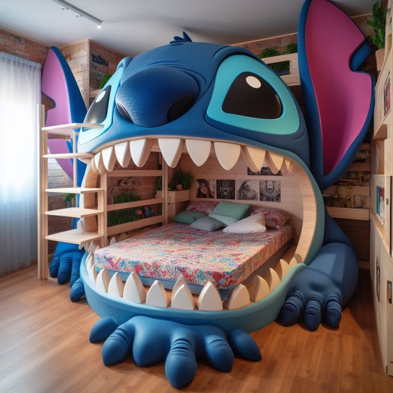 Stitch-Inspired Bed: Create the Perfect Bedroom With Fun, Cozy, and ...