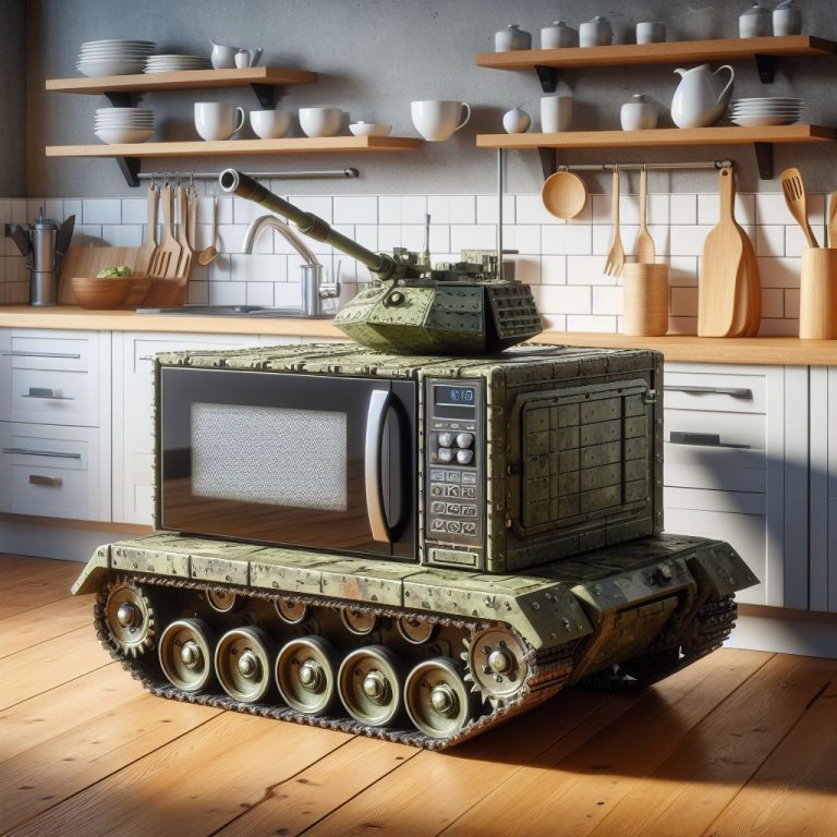 Tank-Shaped Microwave: A Unique Design To Upgrade Your Kitchen
