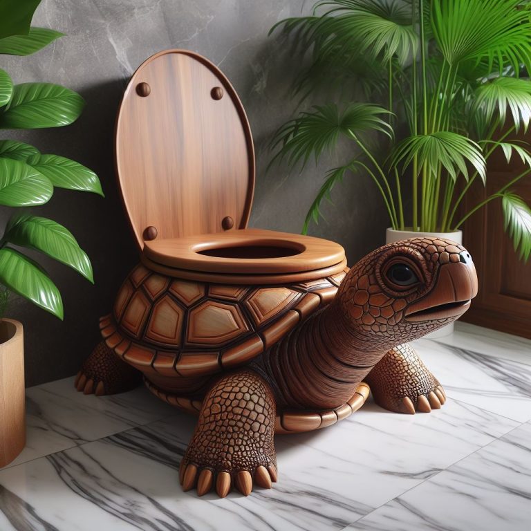 Dive into Luxury: The Whimsical Charm of Turtle-Shaped Toilets