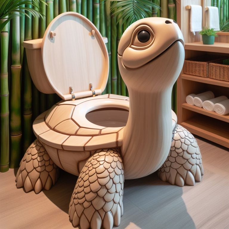 Dive into Luxury: The Whimsical Charm of Turtle-Shaped Toilets