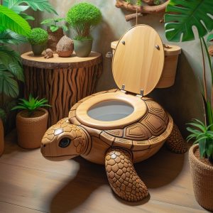 Dive into Luxury: The Whimsical Charm of Turtle-Shaped Toilets